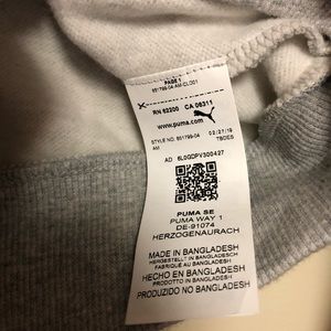 Puma | Jackets & Coats | Puma Essentials Fleece Track Jacket Light Gray ...